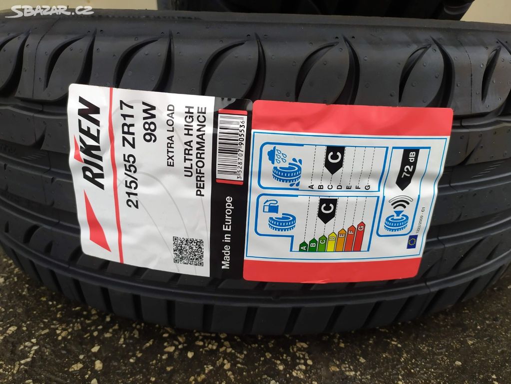 215 55 R17 98w Xl Riken Ultra High Performance Přerov Sbazar Cz